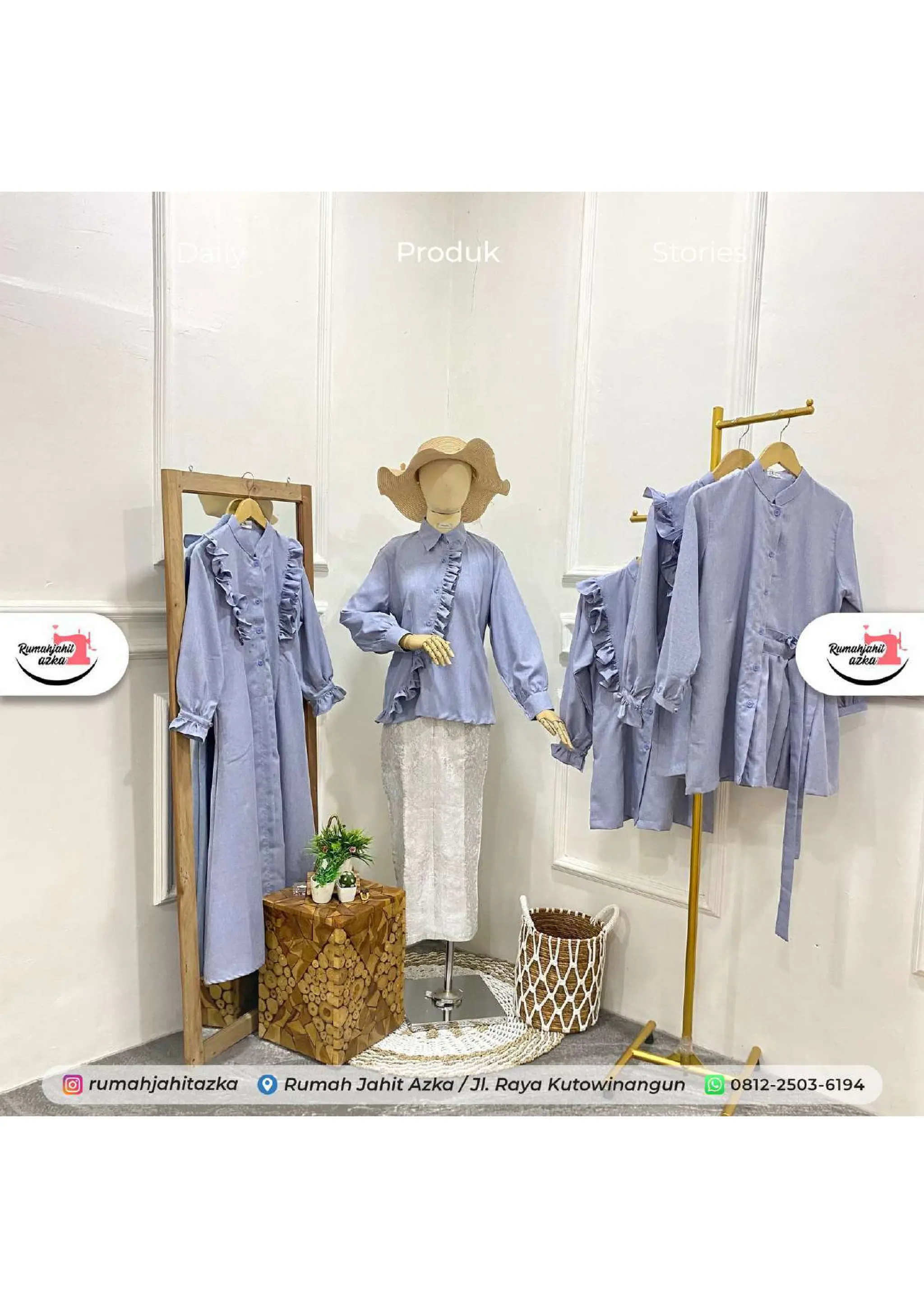 JAHIT BAJU PREMIUM! WA 081225036194, Couple Atasan Model Kekinian by ...