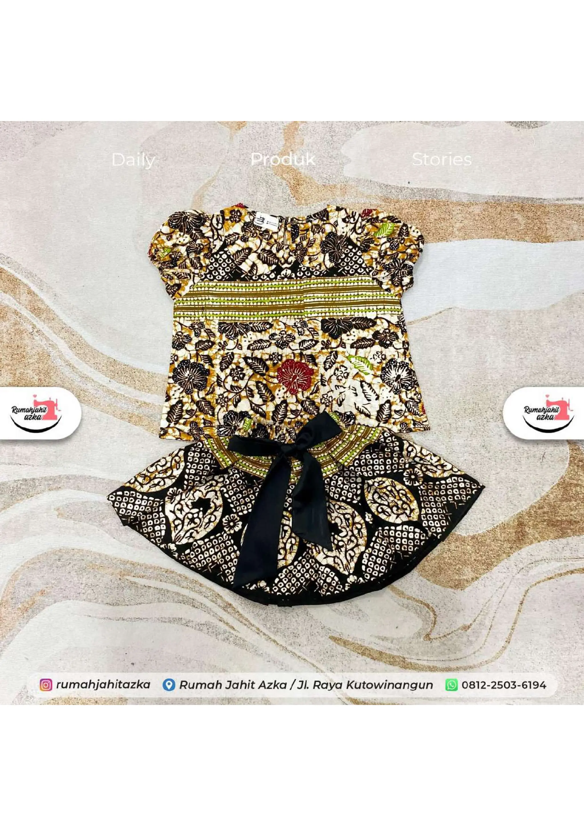 JASA JAHIT BERGARANSI! WA 081225036194, Oneset Batik Anak Modern by ...