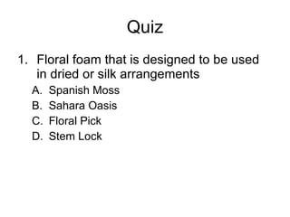 11 20 Everlasting Flowers Quiz | PPT