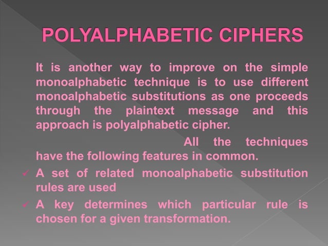 Classical Encryption Technique Part 1 Ppt Programming Languages Computing