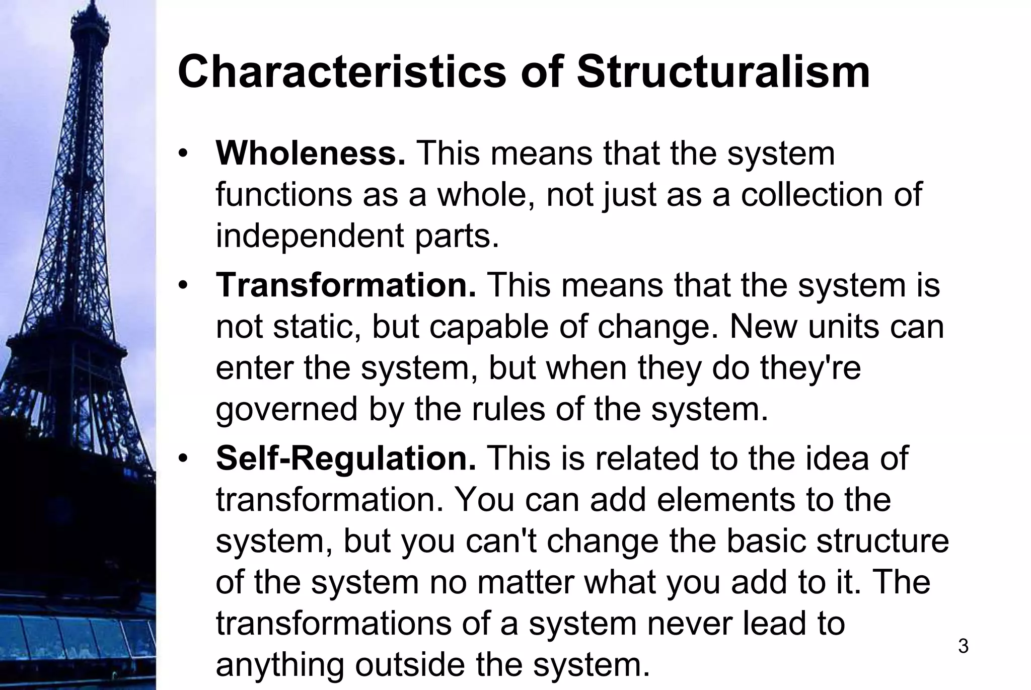 11. intro to lang. saussure, structuralism | PPT