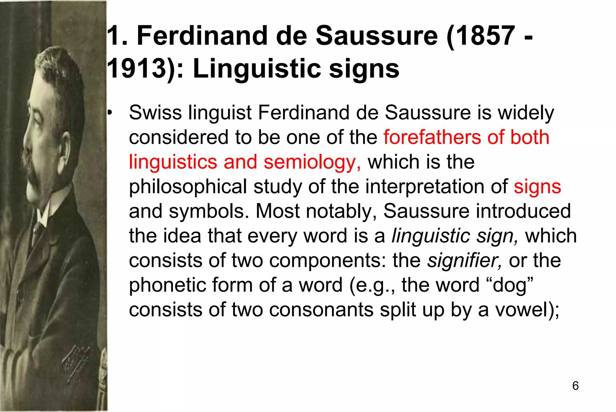 11. intro to lang. saussure, structuralism | PPT
