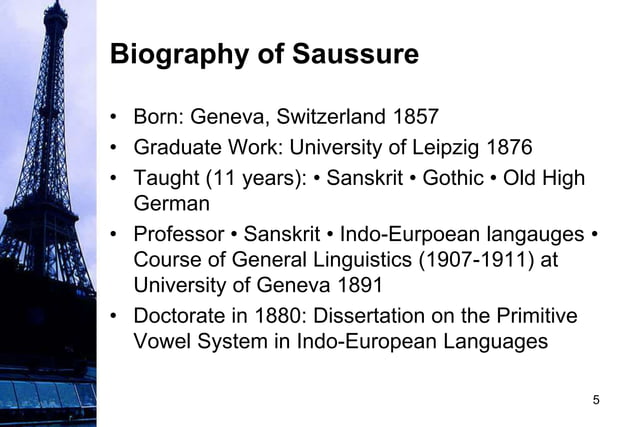 11. intro to lang. saussure, structuralism | PPT