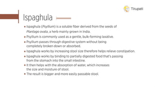 Tirupati group psyllium husk + wheat dextrin | PDF