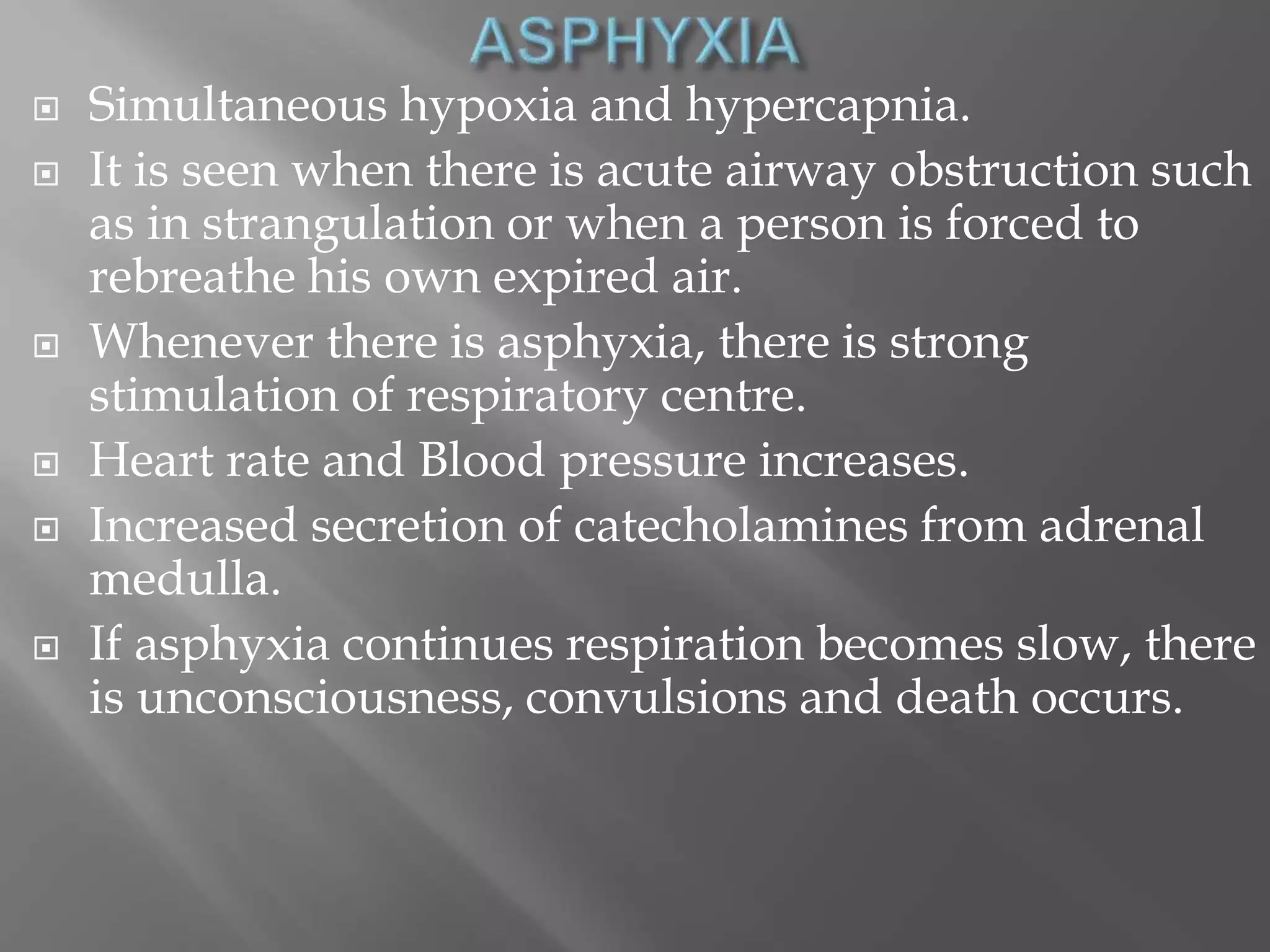 Abnormal Types of Breathing, Hypoxia, Cyanosis, Asphyxia | PPTX
