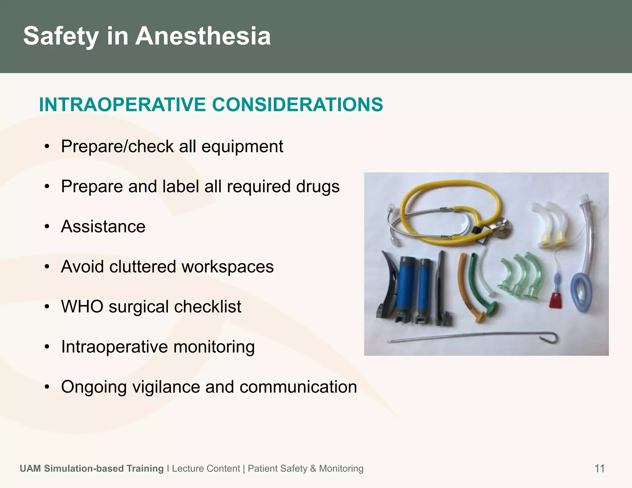 Patient Safety & Monitoring during Anesthesia | PPTX