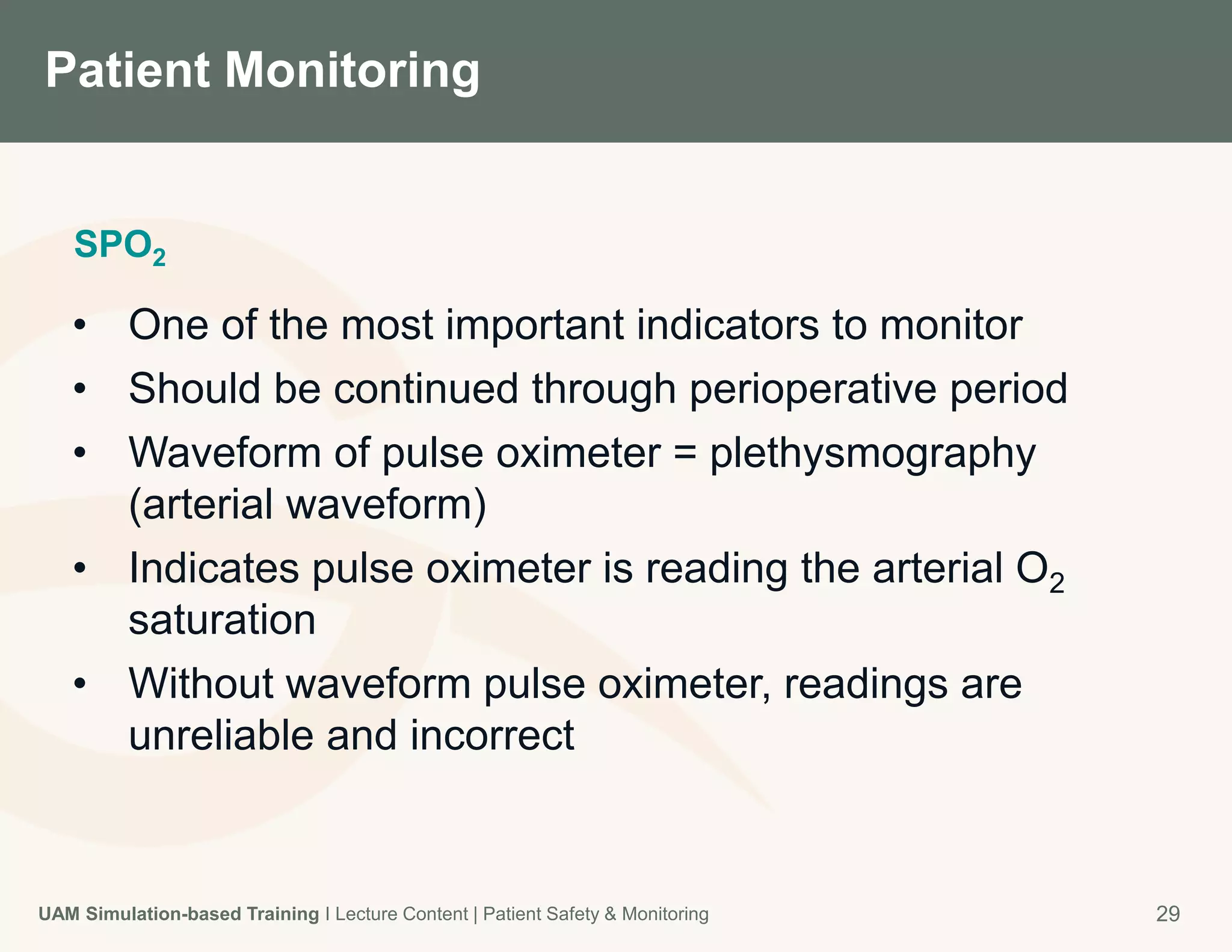 Patient Safety & Monitoring during Anesthesia | PPTX