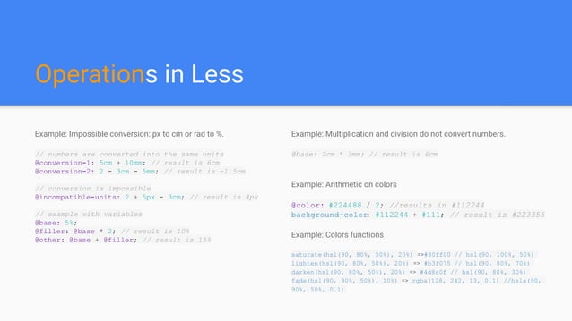 CSS Less framework overview, Pros and Cons | PPT