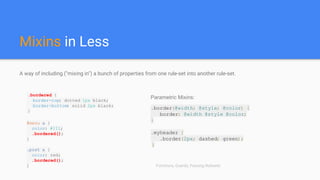 CSS Less framework overview, Pros and Cons | PPT