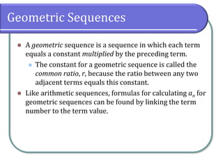 11.3 Geometric Sequences and Series | PDF