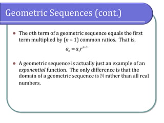 11.3 Geometric Sequences and Series | PDF | Science