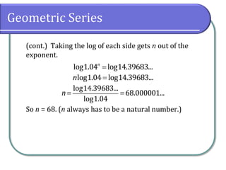 11.3 Geometric Sequences and Series | PPT