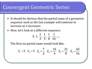 11.3 Geometric Sequences and Series | PPT