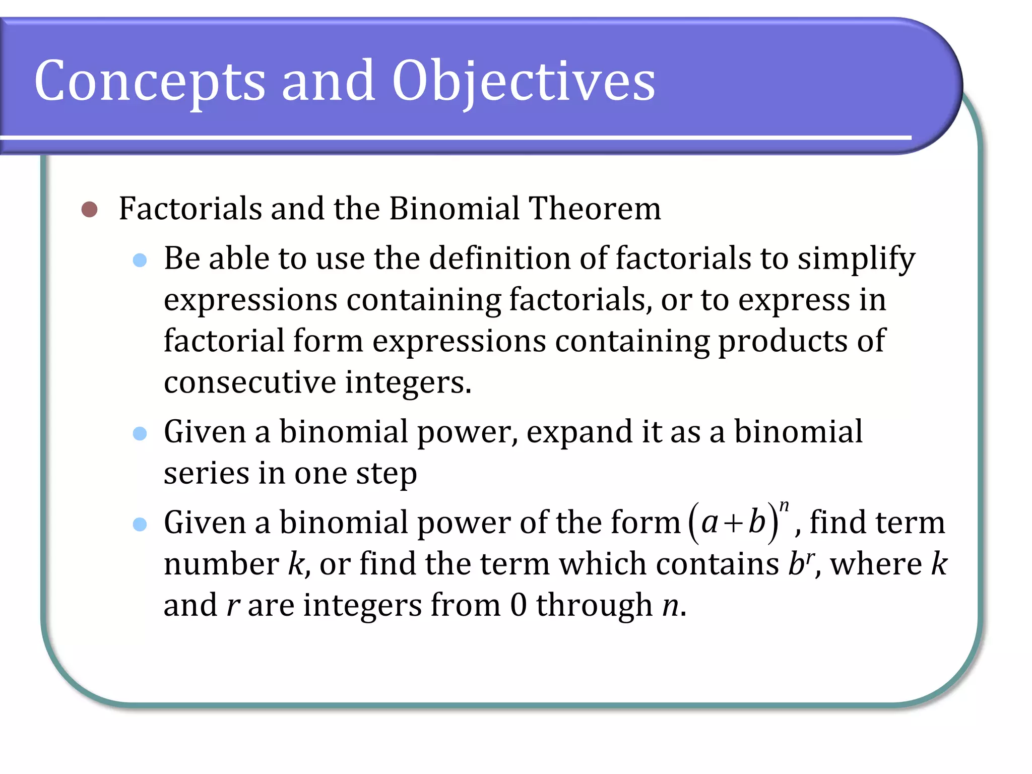 11.4 The Binomial Theorem | PDF