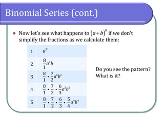 11.4 The Binomial Theorem | PDF