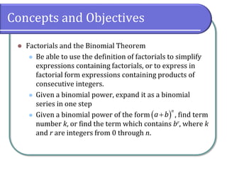 11.4 The Binomial Theorem | PDF