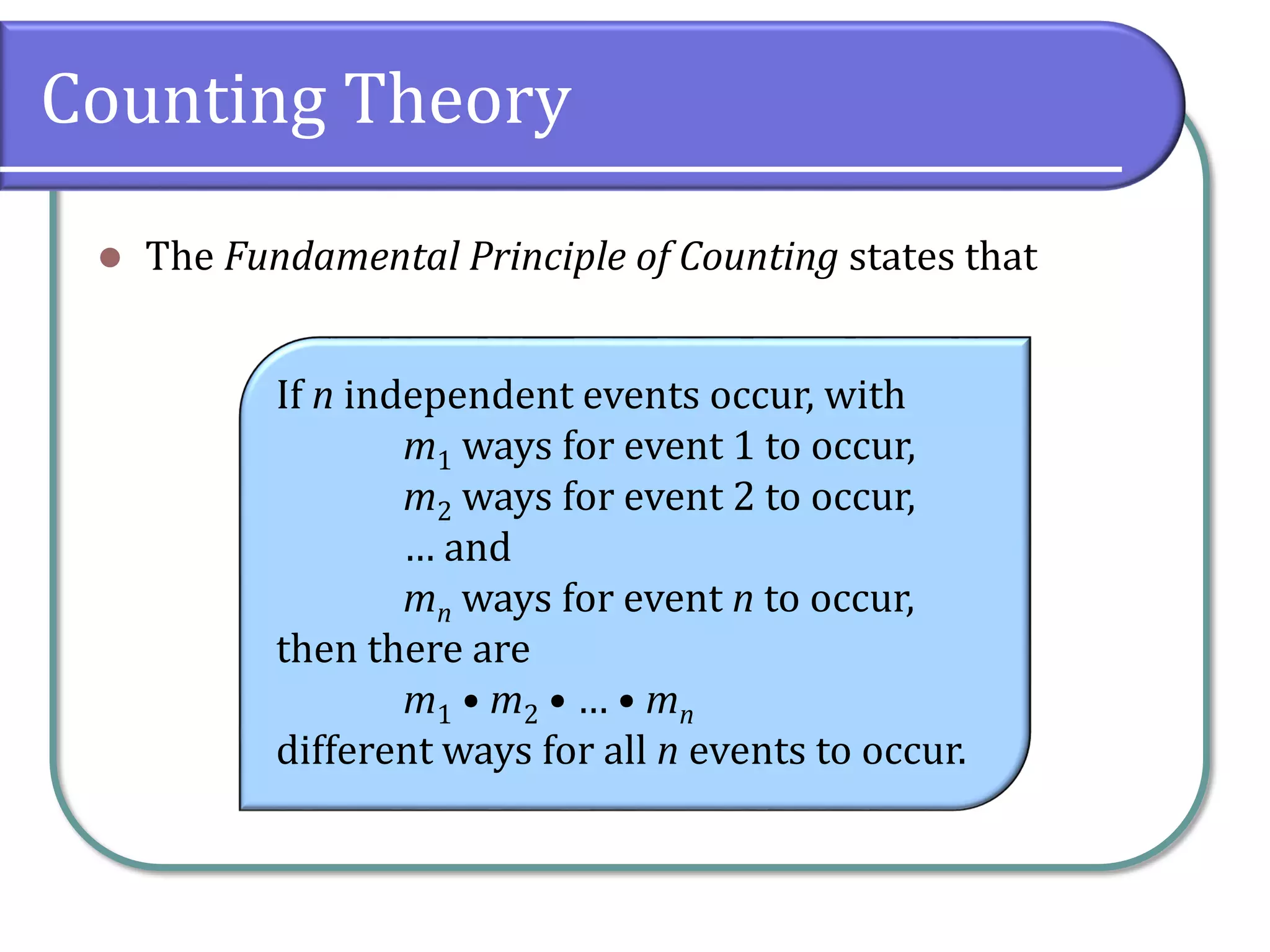 11.6 Counting Theory | PDF