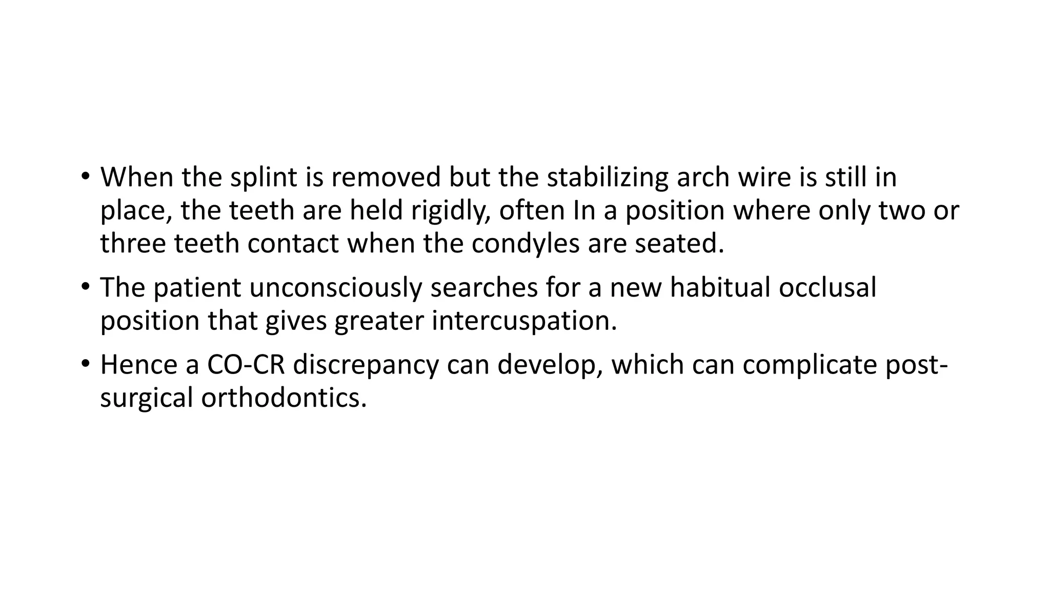 SPLINT FABRICATION AND POST SURGICAL ORTHODONTICS | PPTX