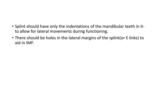 SPLINT FABRICATION AND POST SURGICAL ORTHODONTICS | PPTX