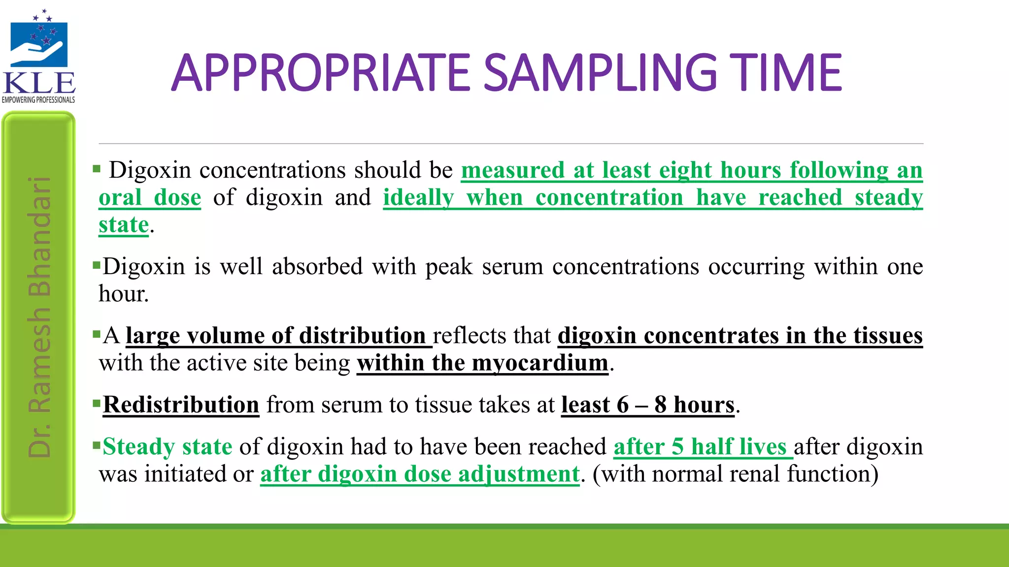 TDM of drugs used in cardiovascular diseases | PDF
