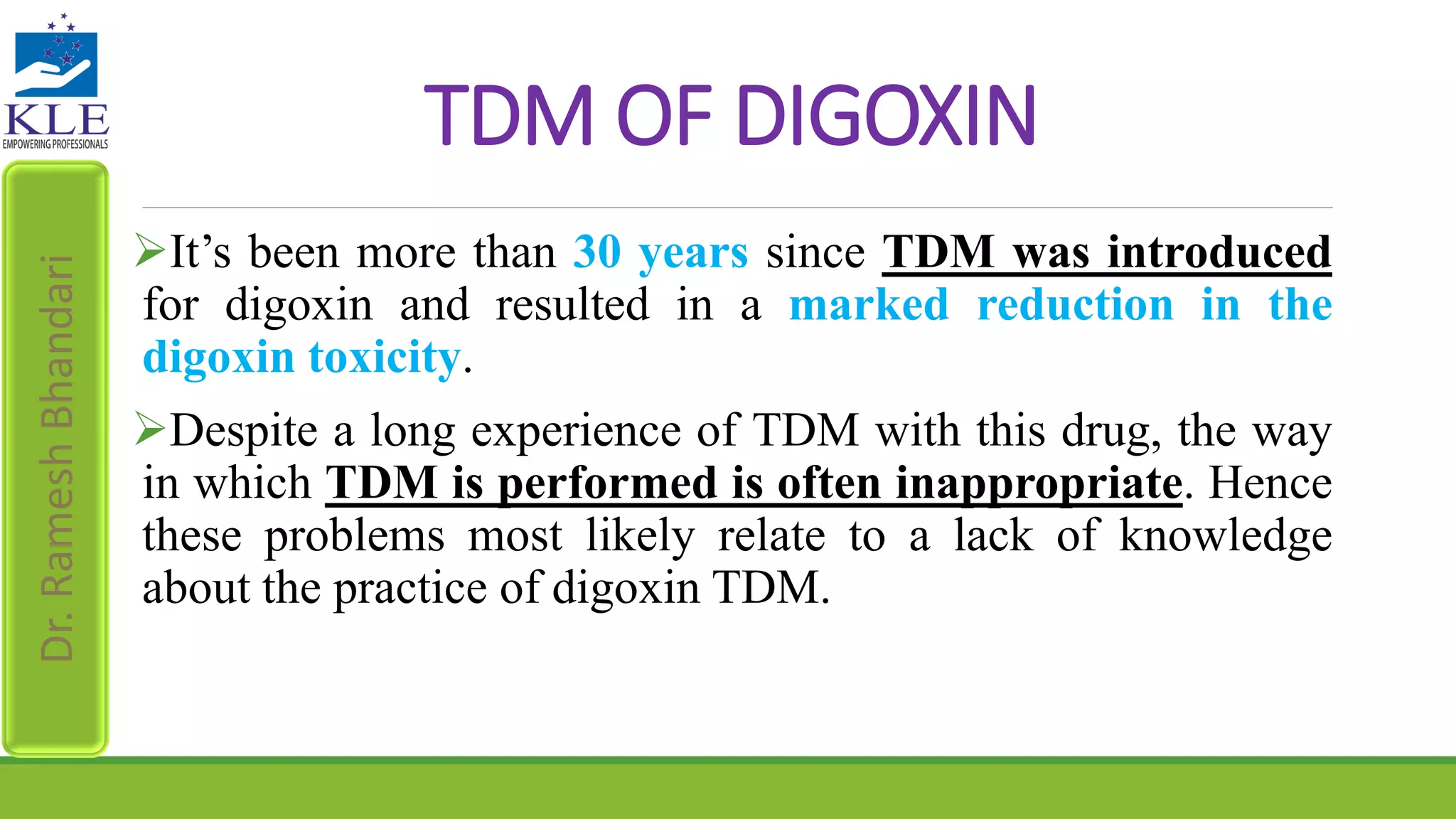 TDM of drugs used in cardiovascular diseases | PDF