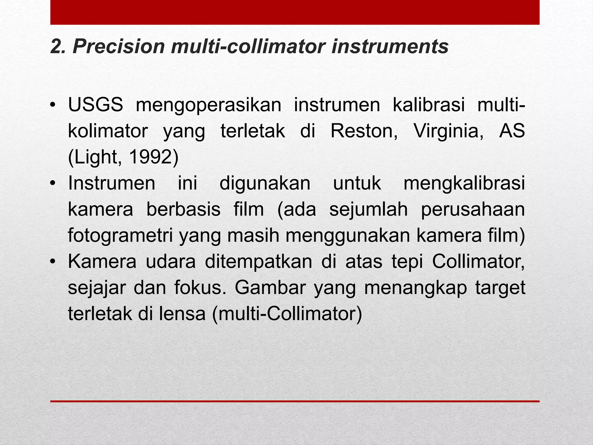 Cara Kalibrasi Kamera Fotogrametri Dalam Pekerjaan Survei | PDF