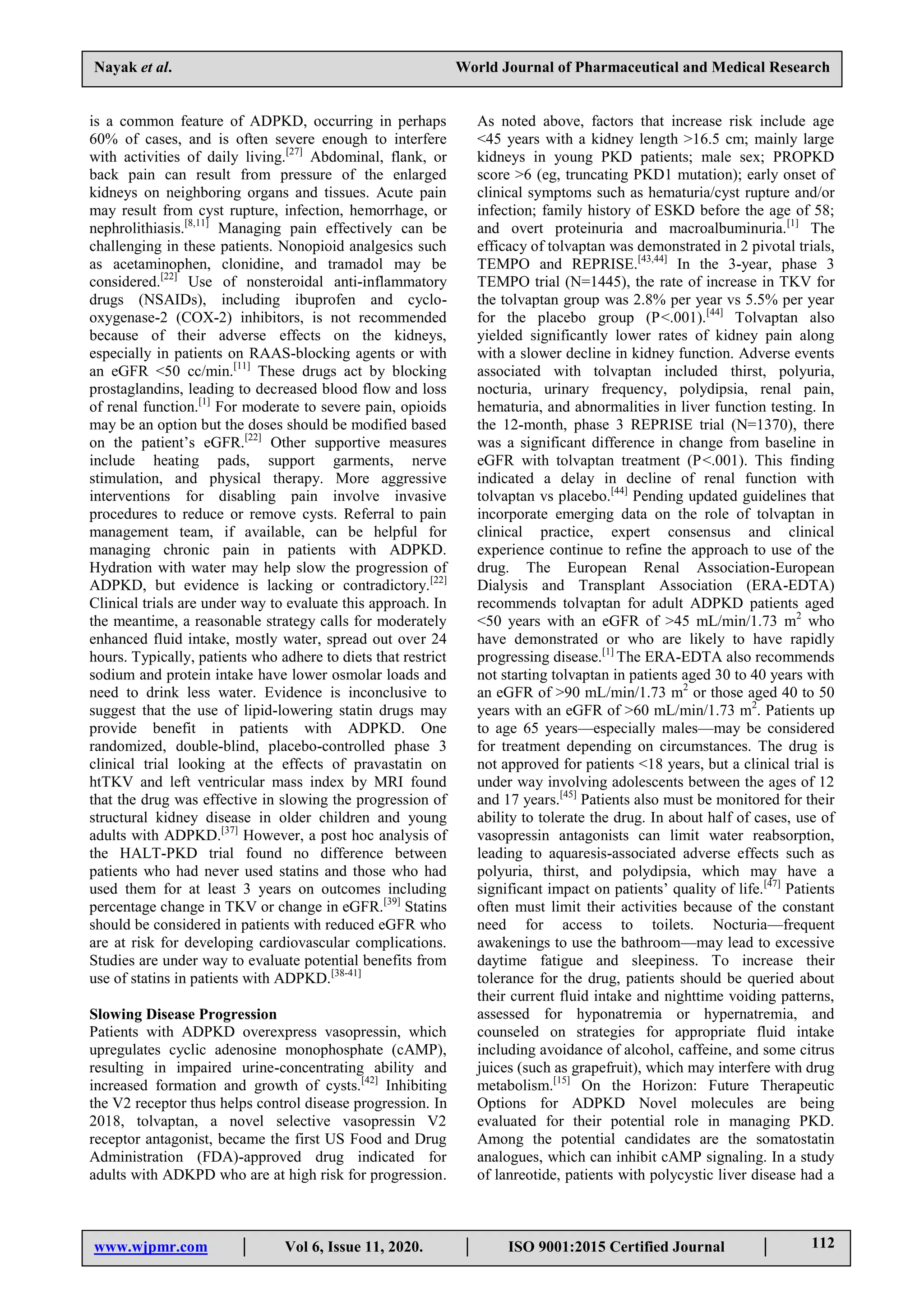 AUTOSOMAL DOMINANT POLYCYSTIC KIDNEY DISEASE AND NEW TREATMENT ...
