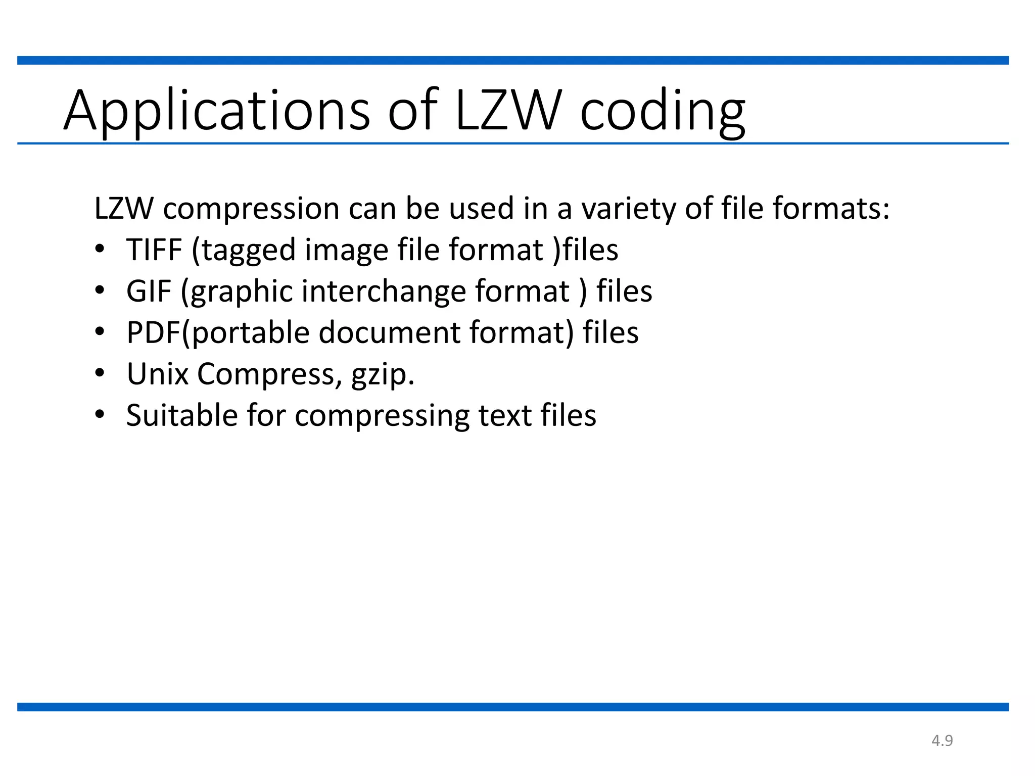 11. lzw coding | PPTX