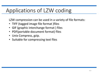11. lzw coding | PPTX