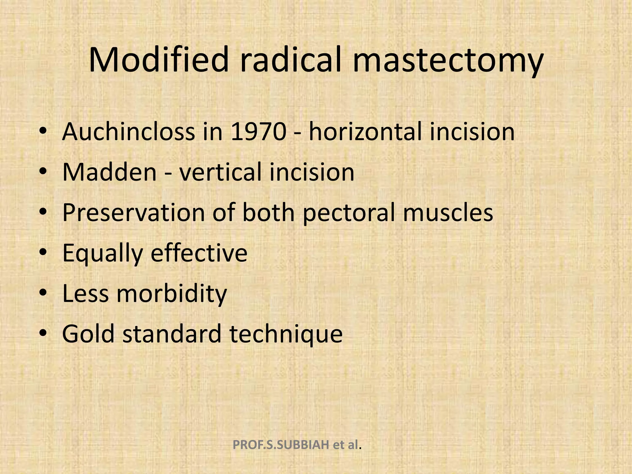 SKIN SPARING AND NIPPLE SPARING MASTECTOMY | PPTX