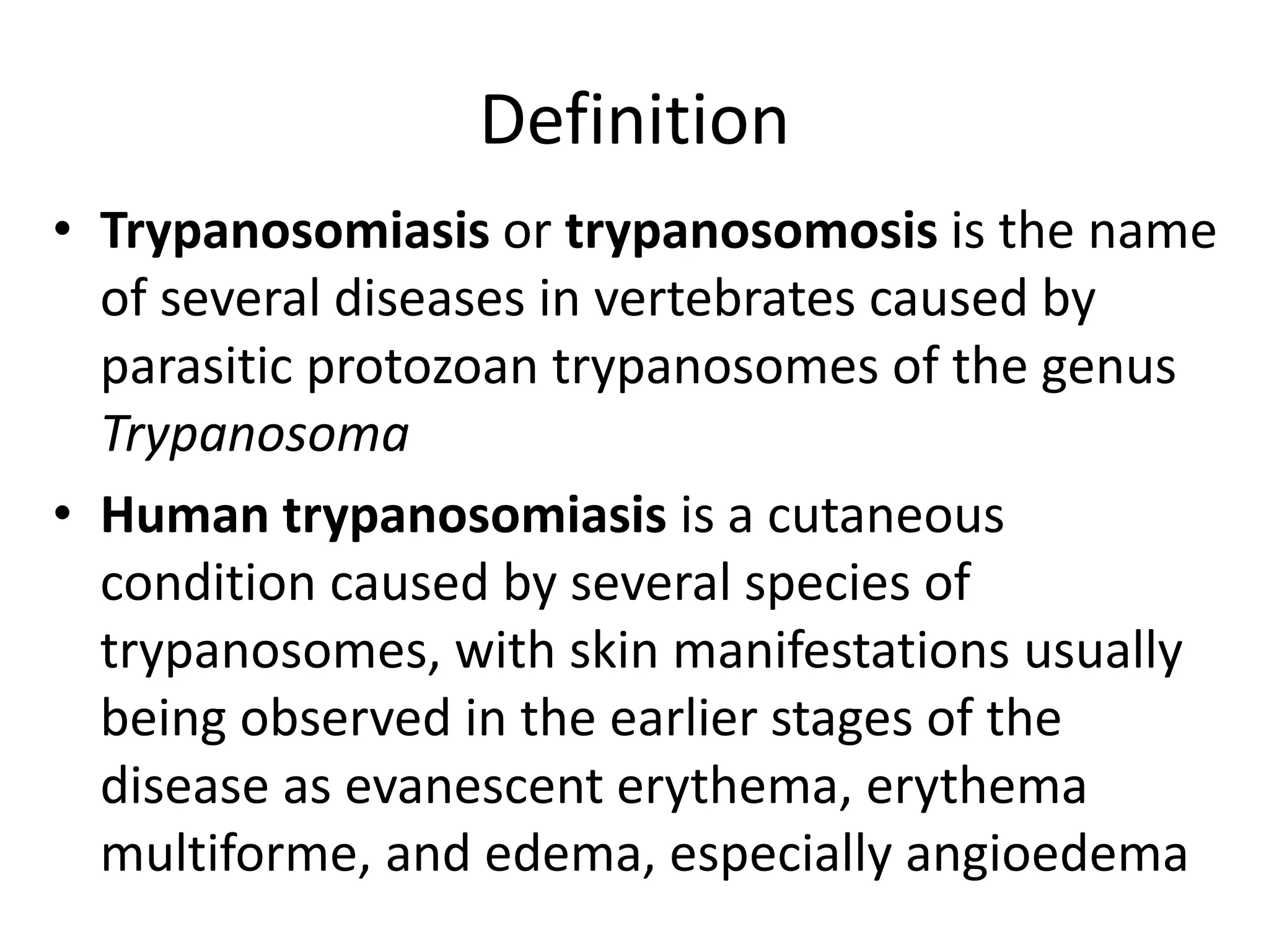 11. trypanosomiasis | PPT