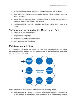SWE-401 - 11. Software maintenance overview | PDF