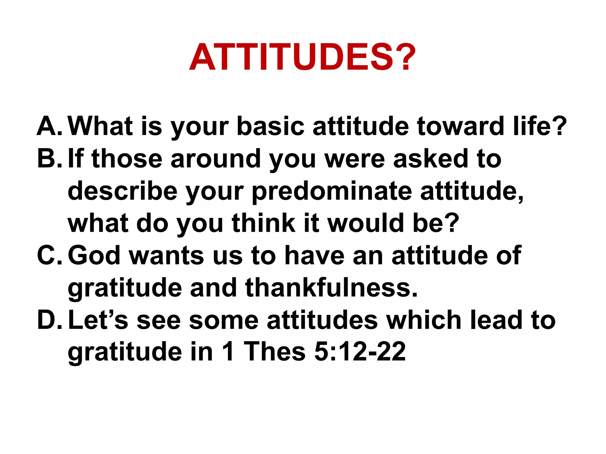 attitudes of gratitude | PPTX
