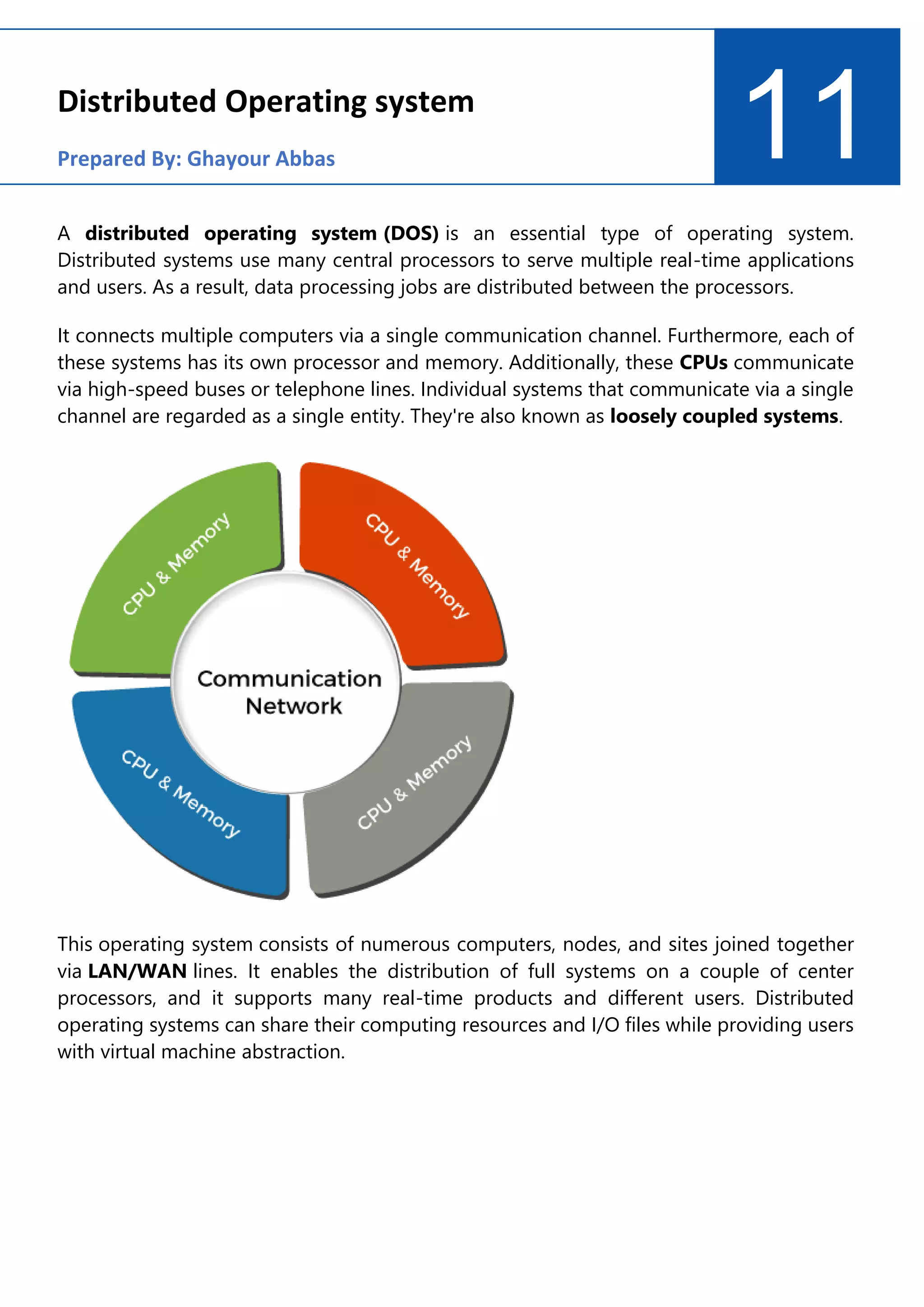 CSI-503 - 11.Distributed Operating System | PDF