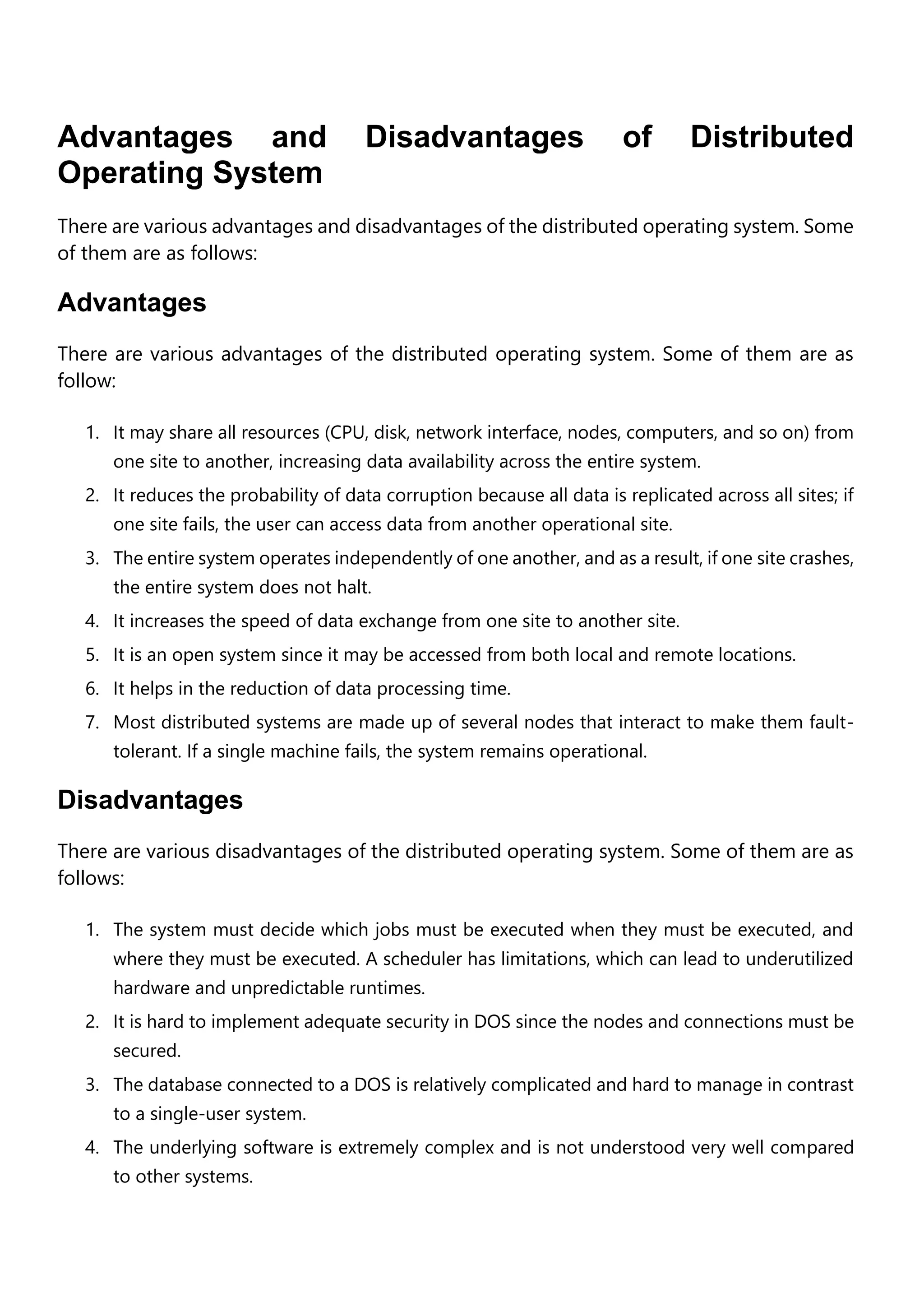 CSI-503 - 11.Distributed Operating System | PDF