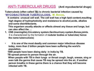 Antitubercular drugs | PPT