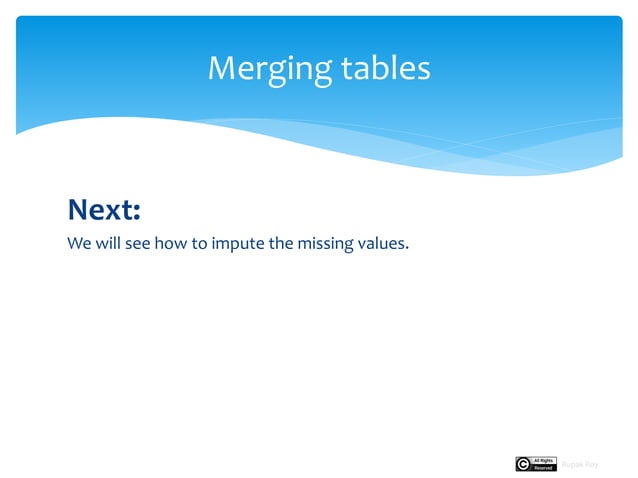 Merging tables using R | PPT