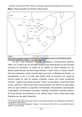 Aspectos socio-históricos dos povos !kung (khoisan) de Angola | PDF
