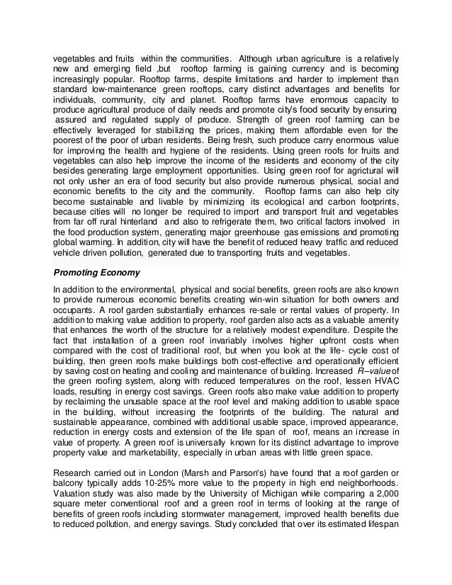 Green Roofs Building Carbon Neutral Cities - | PDF