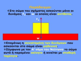 1ος νομος νευτωνα αδράνεια τεστ (1) | PPT