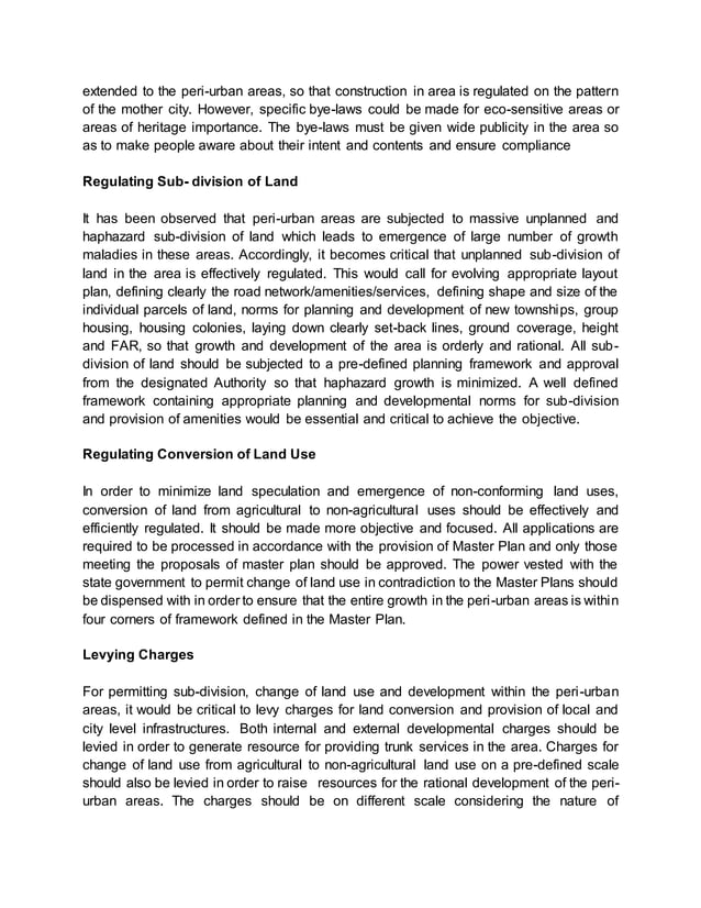 Redefining Planning and Development Strategies for Peri-Urban areas ...