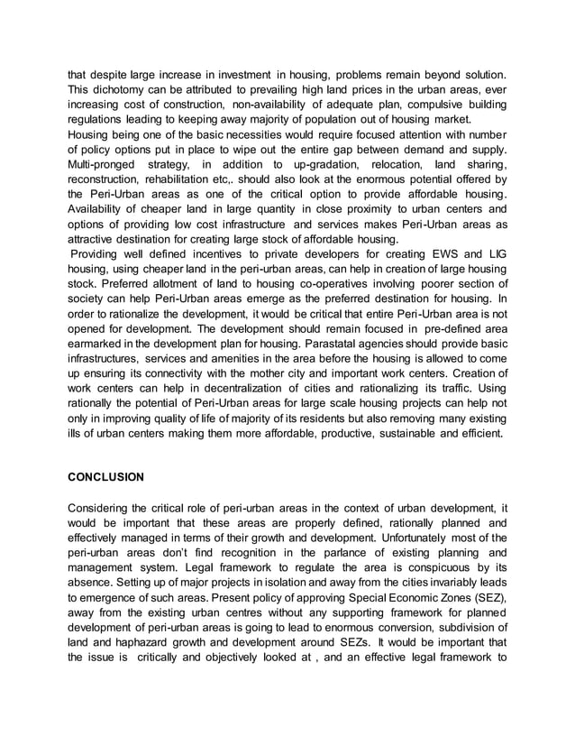 Redefining Planning and Development Strategies for Peri-Urban areas ...