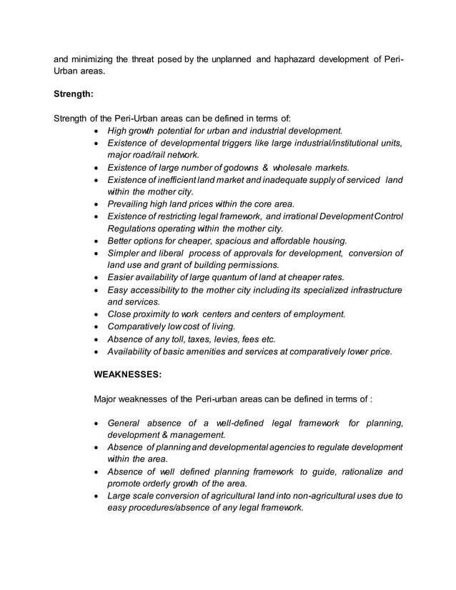 Redefining Planning and Development Strategies for Peri-Urban areas ...