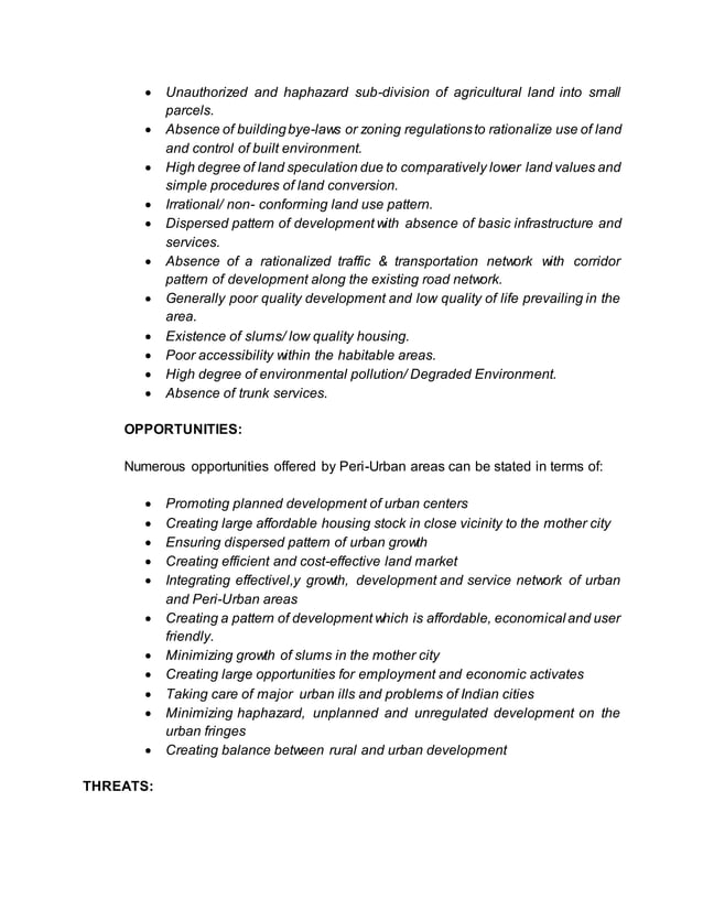 Redefining Planning and Development Strategies for Peri-Urban areas ...