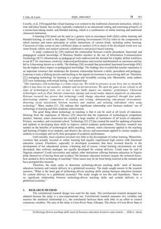 Technology-driven teaching skills’need of business education lecturers ...