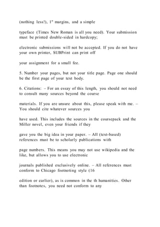 11. Term papers should be substantial pieces of analysis and | PDF