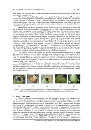 A comparative study of mango fruit pest and disease recognition | PDF