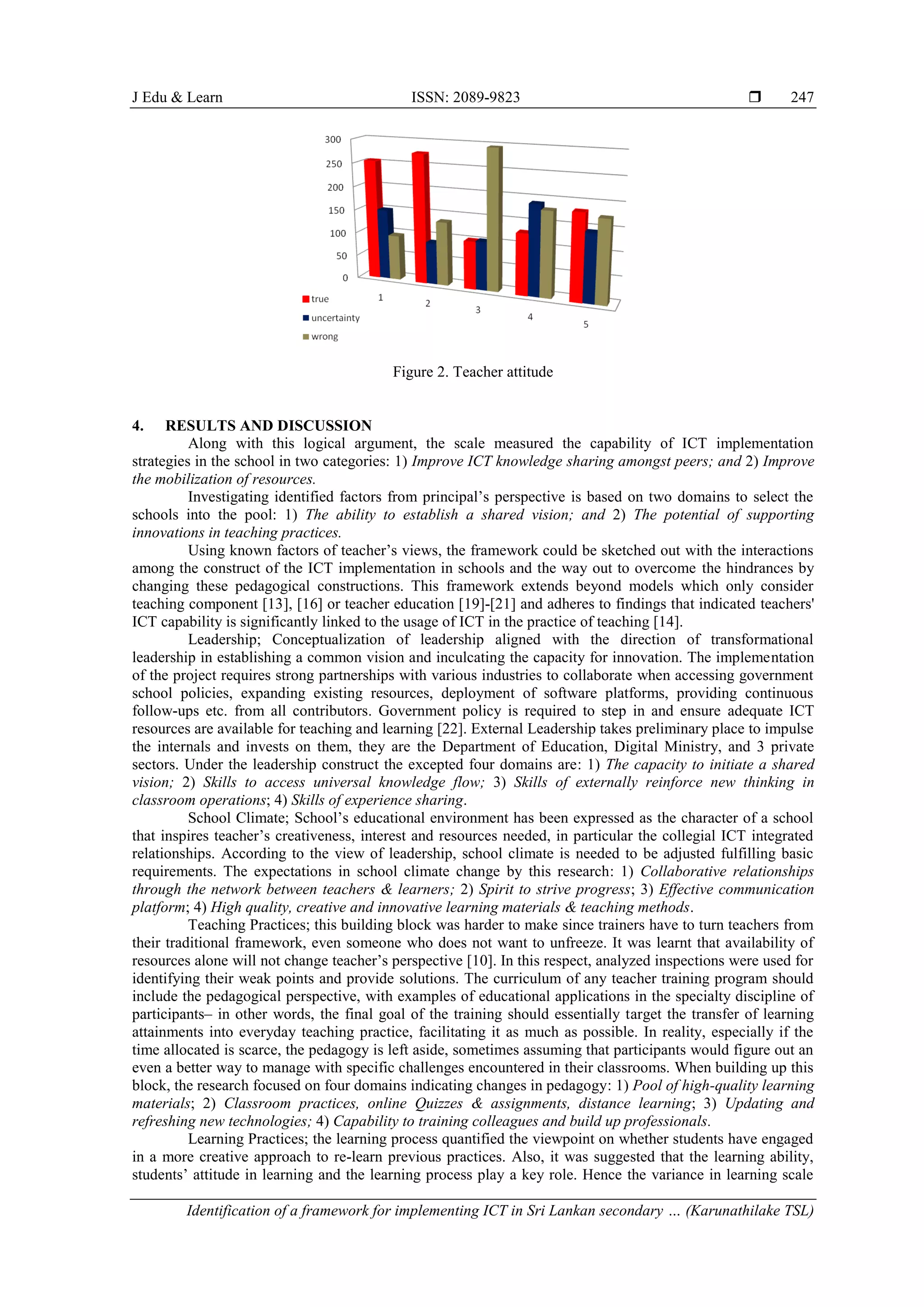 Identification of a framework for implementing ICT in Sri Lankan secondary education system | PDF