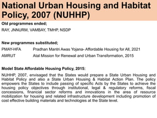 Indian Urban Policies & Programmes | PDF