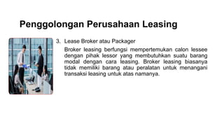 LEASING (SEWA GUNA USAHA) | PPTX